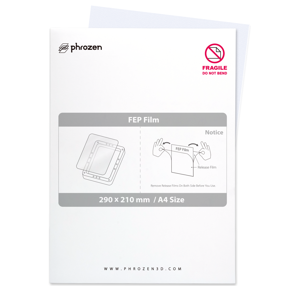 Phrozen FEP Film (A4 / 210 x 290mm) – Phrozen Global