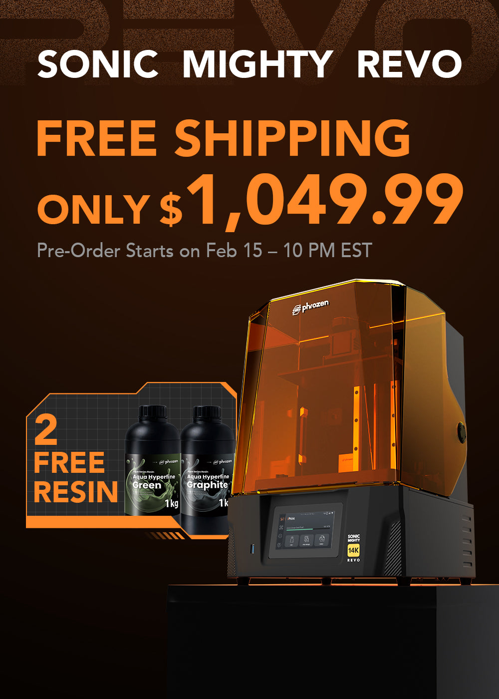 Sonic Mighty Revo Pre-order Bundle | Phrozen Technology: Resin 3D ...