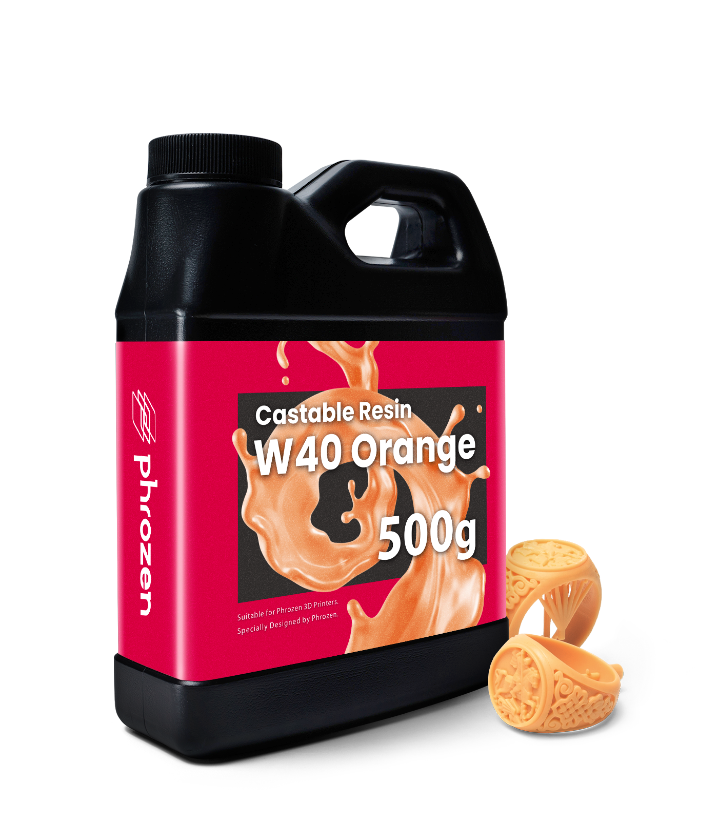 Phrozen Castable Resin W40 Orange | Phrozen Technology: Resin 3D ...