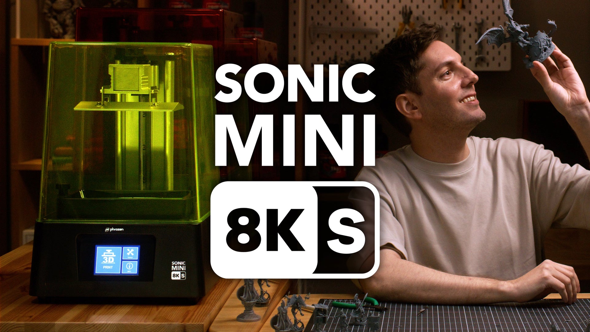 PHROZEN Sonic Mini 8K S: 7.1" LCD 3D Printer(AU plug)